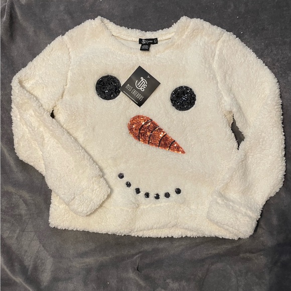 Miss Chievous | Sweaters | Miss Chievous Cream Snowman Sweater | Poshmark